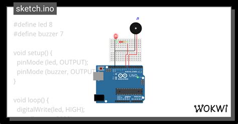 Blink Dan Buzz Wokwi ESP STM Arduino Simulator
