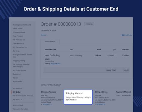 Magento 2 Marketplace Weight Wise Shipping Multi Vendor Item Based