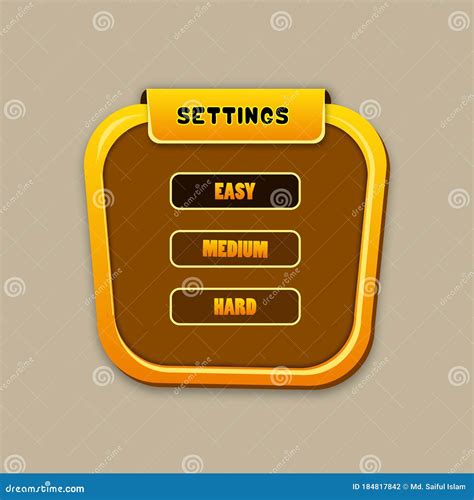Game Settings Ui Vector Elements Stock Illustration Illustration Of Android Design 184817842