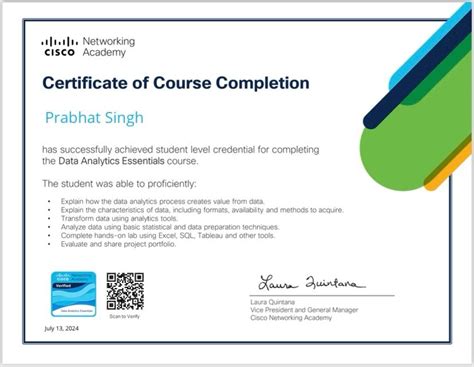 Prabhat Singh On Linkedin Dataanalytics Cisconetworkingacademy Lifelonglearning