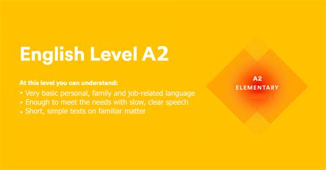 What is A2 English Level (Elementary)? - International English Test ...