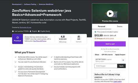Shelendra Kumar On Linkedin Selenium Udemy Course Udemyforbusiness