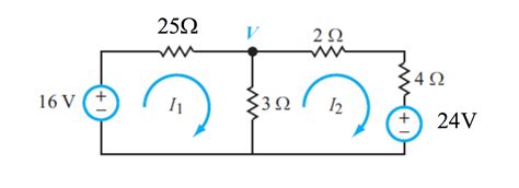 Solved A Use The Mesh Current By Inspection Method To Chegg Com