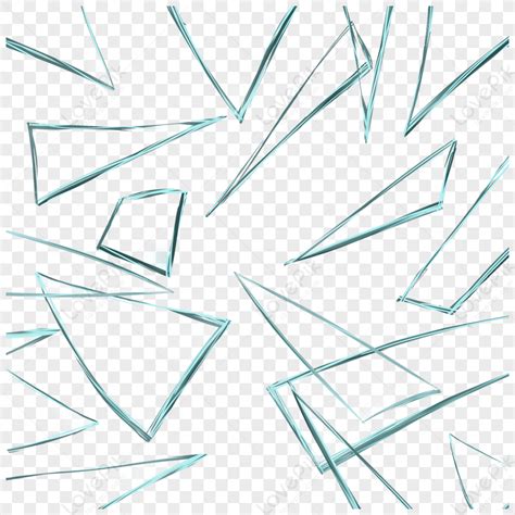 투명한 분쇄 된 유리 일러스트부서진깨진 유리파편 Png 일러스트 무료 다운로드 Lovepik