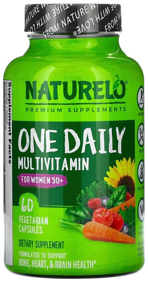 NATURELO One Daily Multivitamin for Women, 120 Vegetable Capsules ...