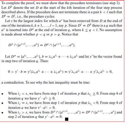 linear algebra some problems with a proof of the farkas lemma