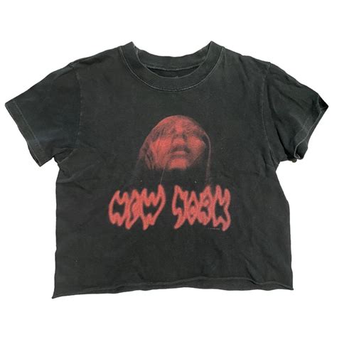 Rare Brandy Melville Oversized Croptop Graphic New Depop