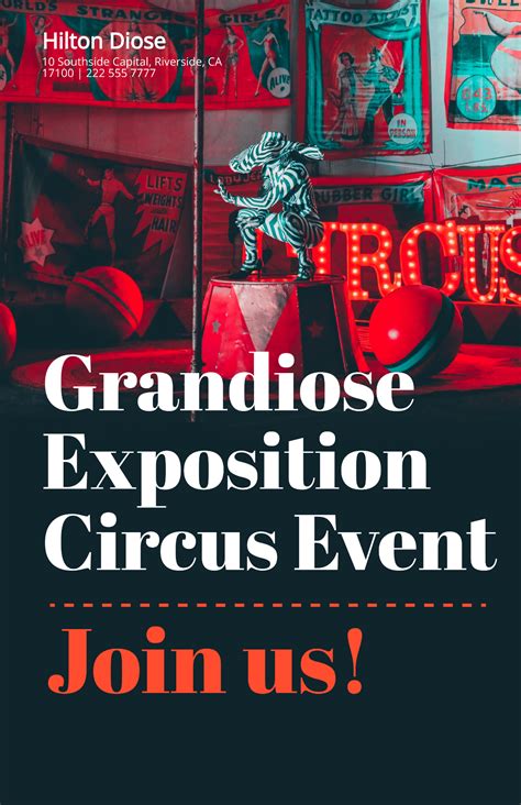 Free Circus Event Poster Template To Edit Online