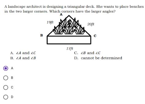 Solved A Landscape Architect Is Designing A Triangular Deck She Wants To Place Benches In The