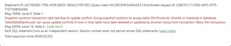Transactions And Isolation Levels In Fabric Warehouse