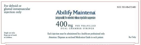Abilify Maintena Injection Uses Dosage Side Effects