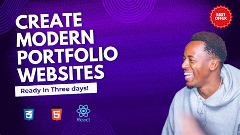 Create Protfolio Websites In Html Css Or Nextjs By Ibivass Fiverr