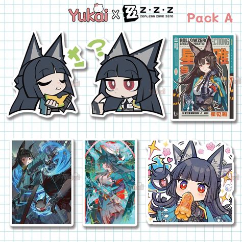 Jual Stiker Miyabi Zenless Zone Zero Zzz Premium Sticker Pack Anime