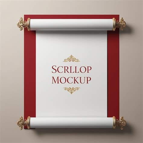 21000 Scroll Paper Mockup Pictures