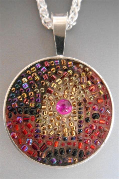 Micro Mosaic Pendant With Amethyst