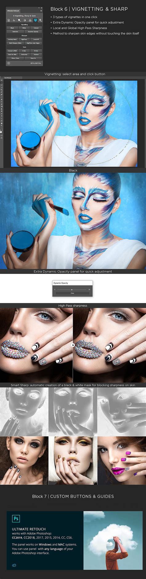 PS扩展 中文汉化终极人像精修磨皮润饰扩展面板Ultimate Retouch Panel 3 9 1 WIN MAC一键安装破解版