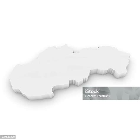 그림 인명별 3d 맵 외형선 슬로바키아 흰색 위에 분리된 3차원 형태에 대한 스톡 사진 및 기타 이미지 3차원 형태 사진 이미지 슬로바키아 Istock