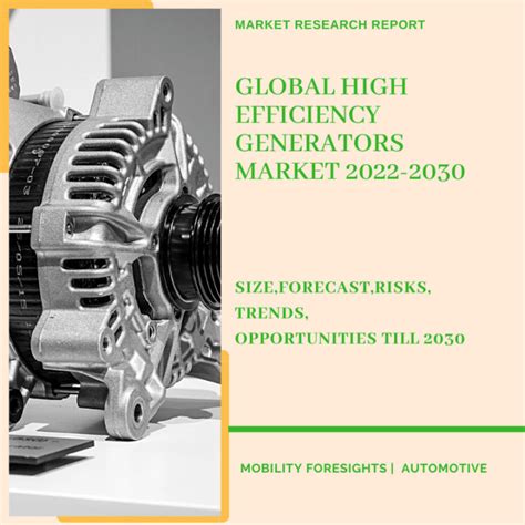 Global High Efficiency Generators Market 2022 2030 March 2024 Updated
