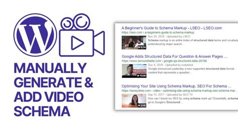 Visualmodo Wordpress Themes And Plugins On Linkedin How To Manually Generate And Add Video Schema