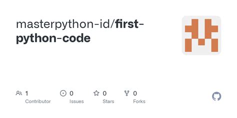 Github Masterpython Idfirst Python Code
