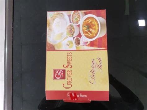 Cardboard 1000 Gm Double Wall Thali Packaging Box At Rs 08 In New Delhi