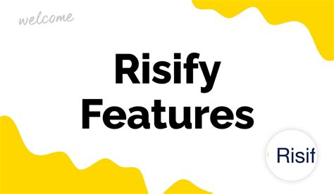 Risify Features Risify