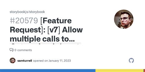 [feature request] [v7] allow multiple calls to ` storybook vue3` `setup` function · issue