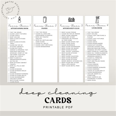 Room Cleaned Cards Etsy