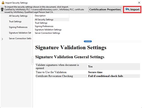 Подписване на Pdf документ с удостоверение за електронен подпис Infonotary