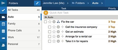 Subtasking Online To Do Lists Toodledo Task Manager