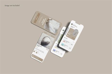 Top View Screen Mockup For Ui Design Presentation