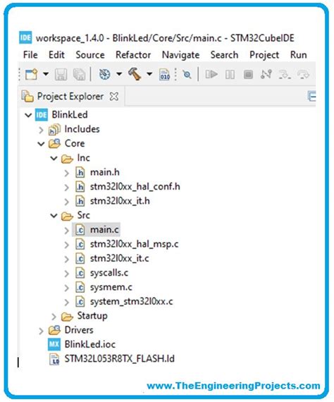 First Project Using Stm32 In Stm32cubeide The Engineering Projects