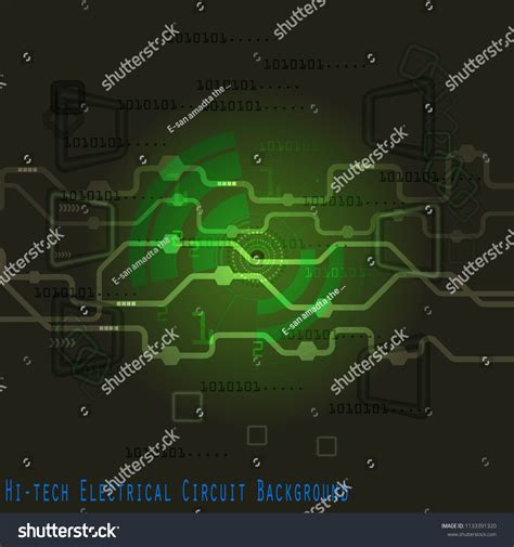 Hitech Electrical Circuit Background Stock Vector Royalty Free 1133391320