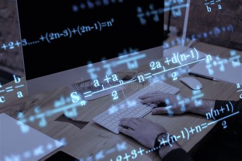 Close Up Of Businessman Hands Using Computer Keyboard At Workplace With