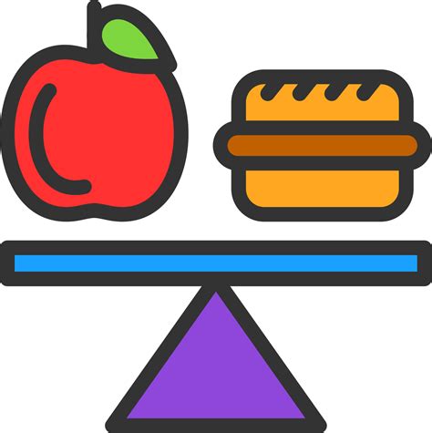 Balanced Diet Vector Icon Design 16872924 Vector Art At Vecteezy
