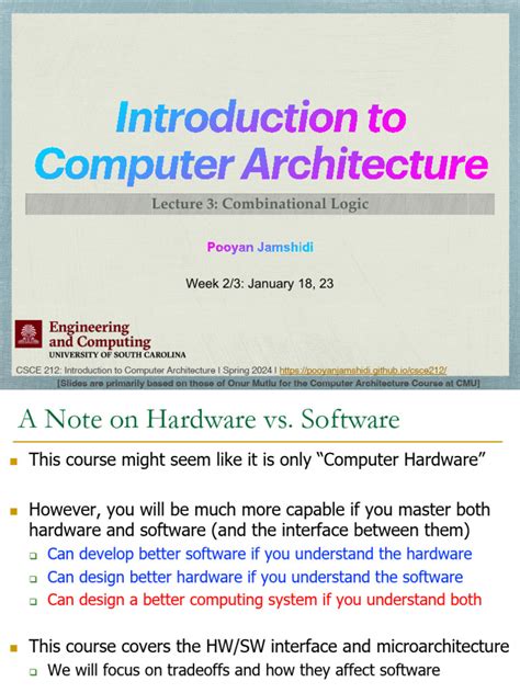 Computer Architecture Lec3 Combinational Logic Design 1731399879 Pdf Logic Gate Cmos