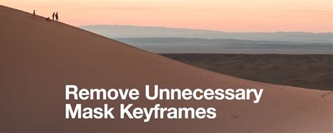 remove unnecessary mask keyframes