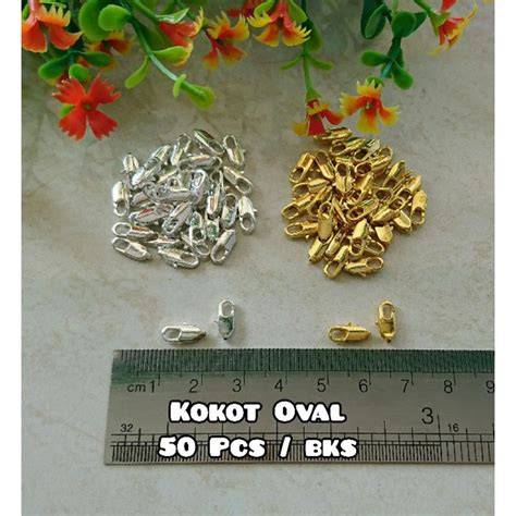 Jual Kokot Oval 10mm Kokot Kalung Kokot Udang Oval Shopee Indonesia