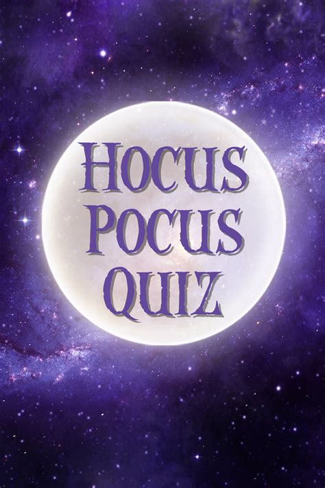 Hocus Pocus Quiz Questions Answers 2023 Artofit