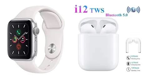 Reloj Inteligente Smart Watch T500 Plus Audifonos I12 Cuotas Sin
