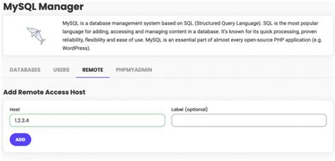 remote mysql access in site tools siteground tutorials