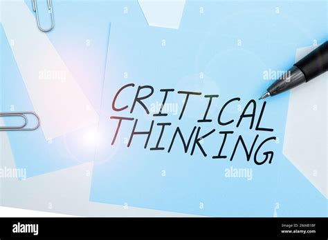 Handwriting Text Critical Thinking Business Concept Sequence Of Stages