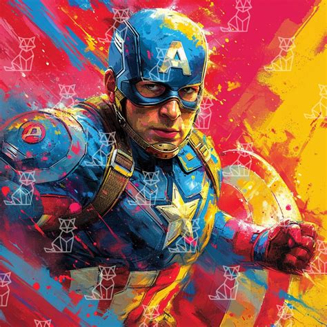 Captain America Watercolor Png Captain America Tumbler Design Png