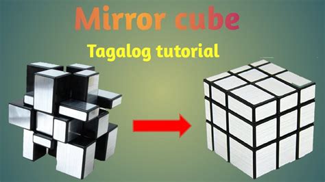 Mirror Cube Tutorial With Arrow Pattern Mirror Cube Tagalog Tutorial Youtube