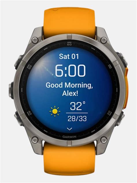 Garmin Fenix Amoled Mm Sapphire Graphite Orang Gps Montagna Nencini Sport