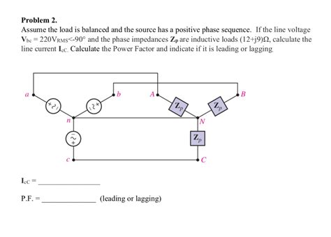 Solved Problem Assume The Load Is Balanced And The Source Chegg