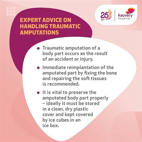 Patient With Traumatic Amputation Successfully Treated At Kauvery