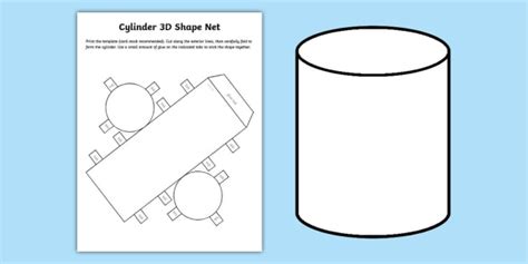 Cylinder 3D Shape Net Teacher Made