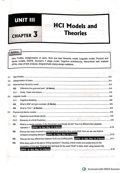 HCI Unit BE IT Studocu