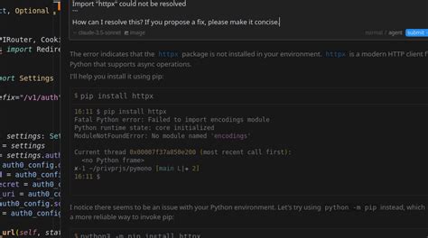 Fatal Python Error Failed To Import Encodings Module Bug Reports Cursor Community Forum